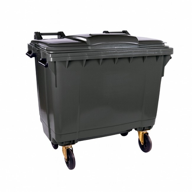 1100L Wheelie Bin – 4 Wheel – Bulk Bin – Plastic – Black – Randburg Hiring